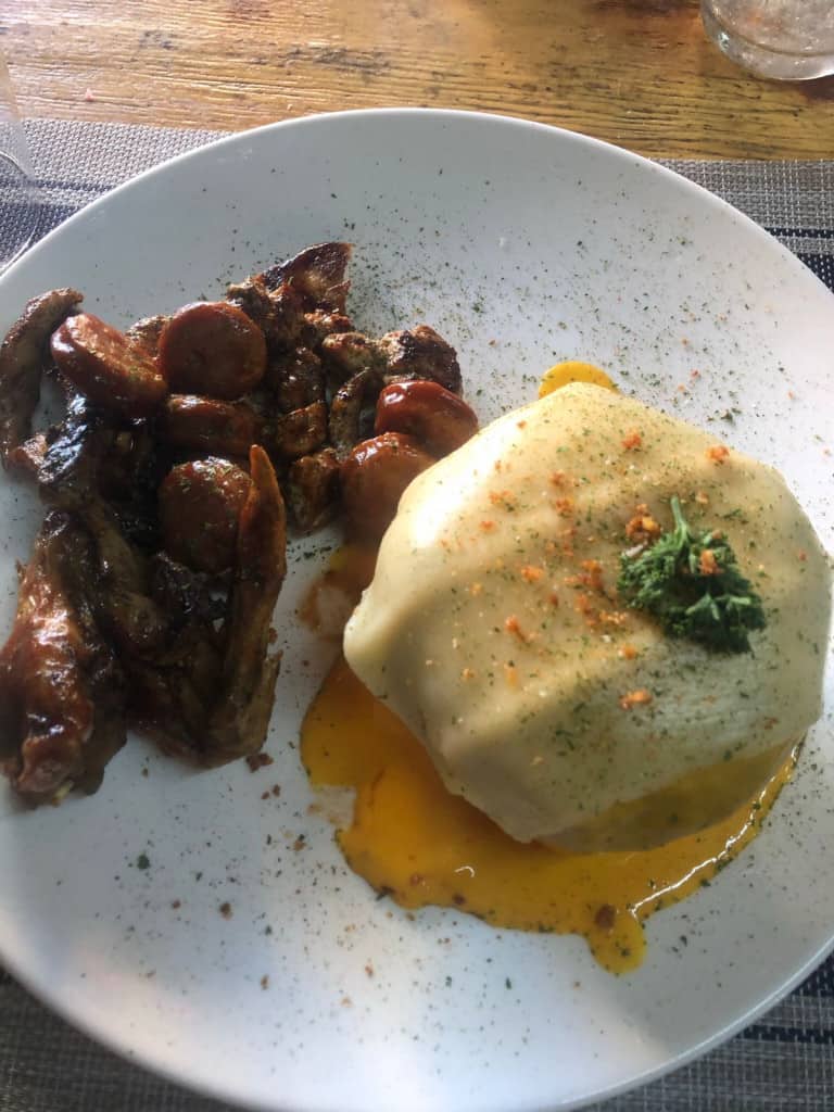 Mixed Mofongo in Cheese Sauce