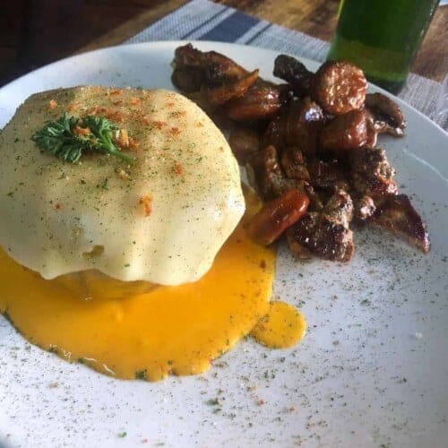 Mixed Mofongo in Cheese Sauce